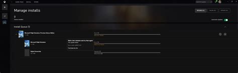 Cannot Install MSFS On Windows Release Preview Oct Install Performance