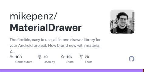 Github Mikepenz Materialdrawer The Flexible Easy To Use All In One Drawer Library For Your