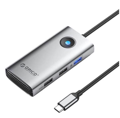 ORICO Type C 5in1 HUB Multifunction Docking Station grey USB hub USB 3 0 5 ports Grå