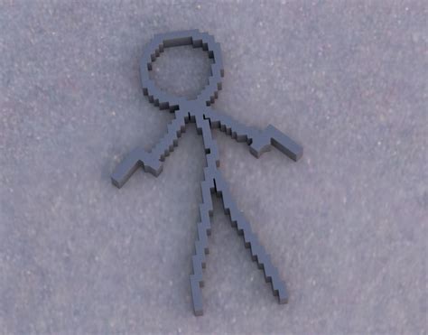 3mf File Animator Vs Animation Stick Character 8 Bit With Guns 🔫 ・3d Print Model To Download・cults