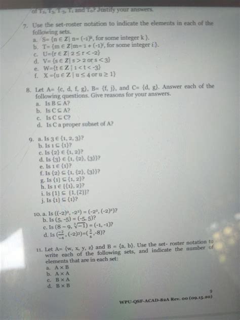 answered use the set roster notation to indicate… bartleby