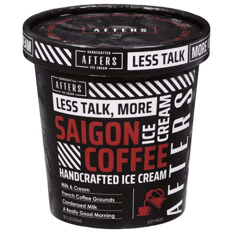Afters Ice Cream Ice Cream Saigon Coffee Handcrafted 16 Fl Oz