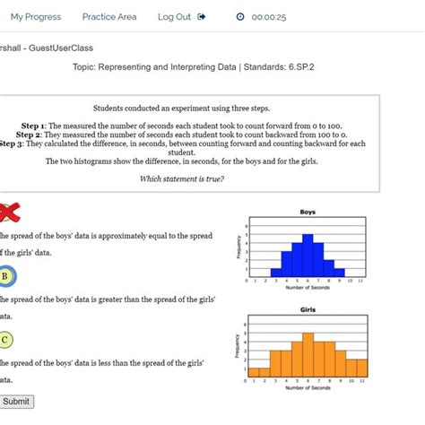 Mathspring Interface A Sample Mathspring Problem Is Presented In The