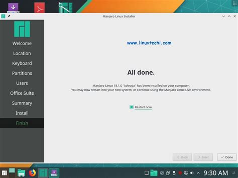 How To Install Manjaro 181 Kde Edition With Screenshots
