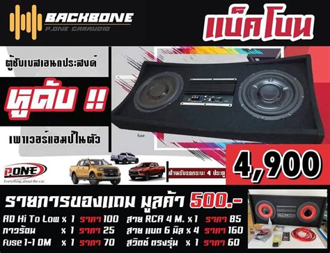 โปรโมทชั่น ซื้อ 1 แถม 10 แผงหลังลำโพงซัพ 10 นิ้ว สำหรับรถกระบะ 4