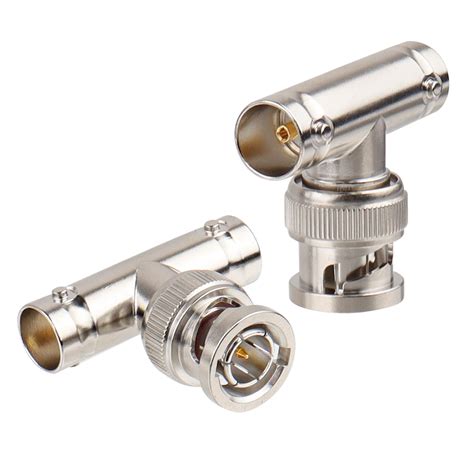 Amazon Com XRDS RF BNC Splitter Adapter 2 PCS 75 Ohm BNC Male To Dual BNC Female Splitter