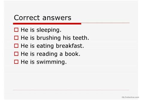 Present Continuous General Readin English ESL Powerpoints