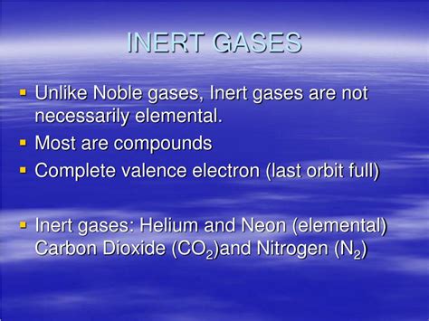 Six Inert Gases 6 Noble Gases List Kltg