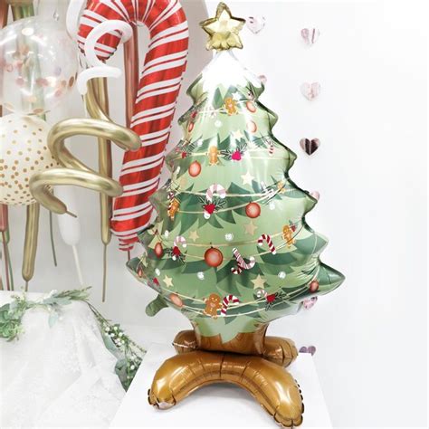 [크리스마스 호일풍선] 그라보 스탠딩에어벌룬 크리스마스트리 파티용품 홈파티 소품 Holiday Decor Christmas Ornaments Novelty