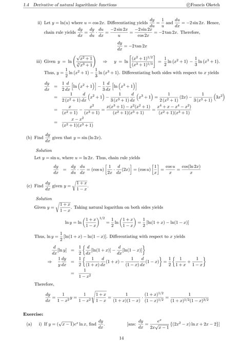 Differential Calculus Pdf