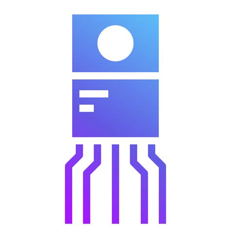 Semiconductor Generic Flat Gradient Icon