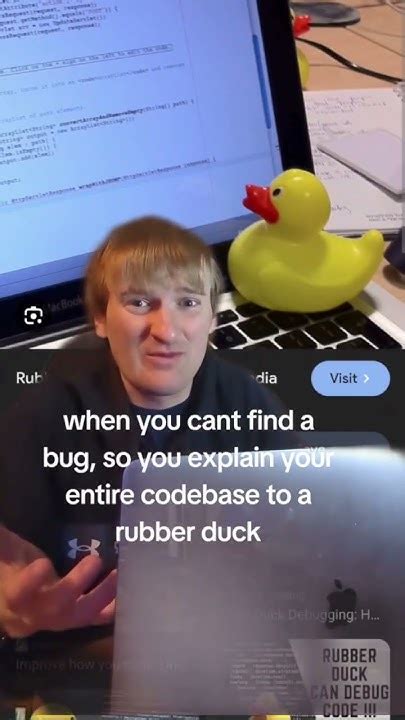 Stuck On A Coding Problem Explain It To A Duck 🦆 Youtube