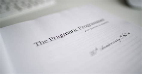 book review the pragmatic programmer by david thomas and andrew hunt
