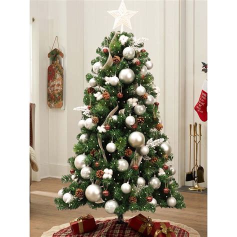 ต้นคริสต์มาส ฐานเป็นเหล็ก อุปกรณ์ตกแต่งบ้าน เทศกาลคริสต์มาส ความสูง 0 9 2 1m สีเขียว Gongniu