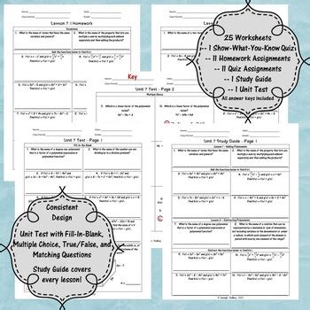 Operations On Polynomial Functions Unit Algebraic Reasoning By Jstalling