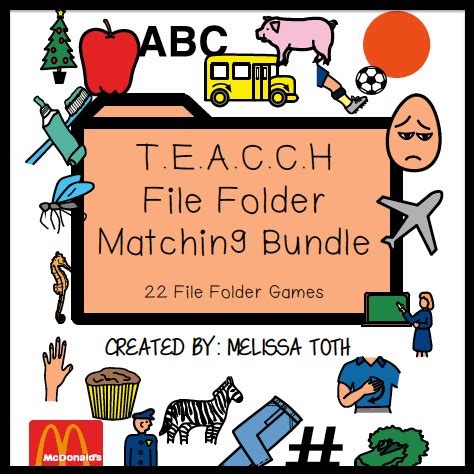 Matching File Folder Tasks Autism Adventures