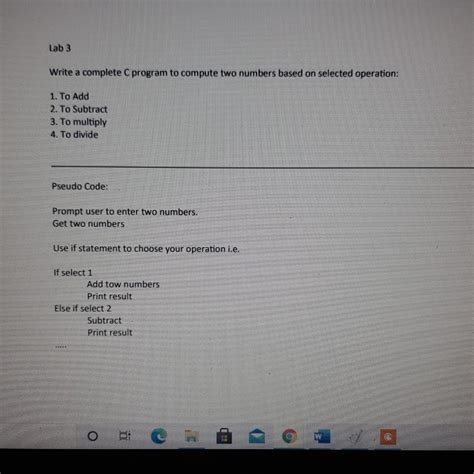 Solved Lab Write A Complete Program To Compute Two Numbers Chegg