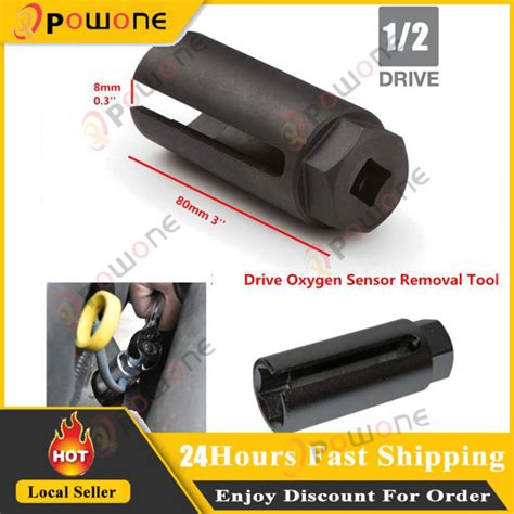 Universal Car O2 Oxygen Sensor Removal Socket 7 8 22mm 1 2 Drive Tool Intl Lazada PH