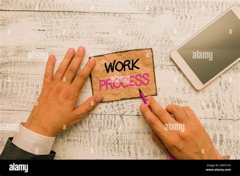 Word Writing Text Work Process Business Photo Showcasing Standard