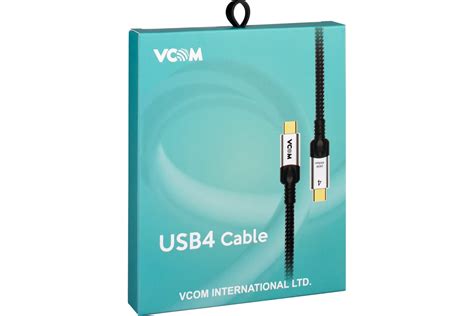 Кабель Usb4 Vcom Type C M Type C M 5k 60hz 8k 30hz 40gbps Pd 240w 1 5m Cu560 1 5m выгодная