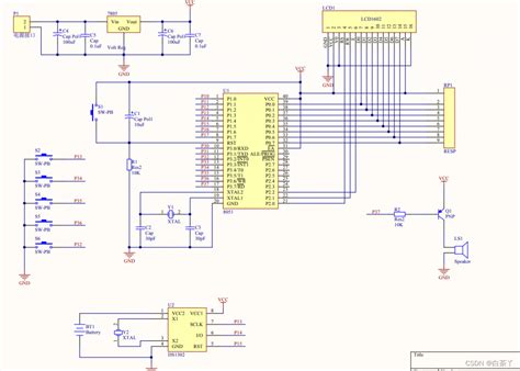 基于51单片机的电子钟【12 24，闹钟，lcd1602，独立按键，ds1302】（仿真） 51单片机电子钟12 24时制设计 csdn博客