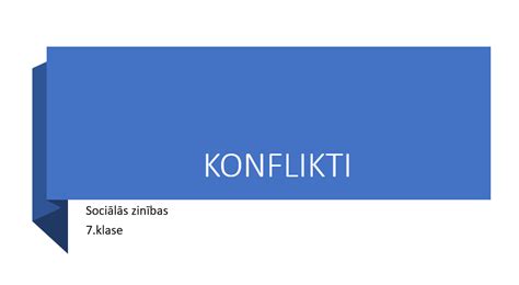 Konflikti Mācību Materiāli