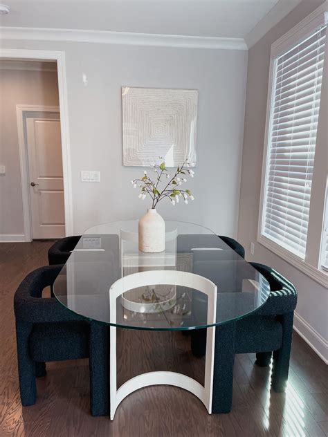 Modern Glass Dining Table Orrin White Oval Dining Table
