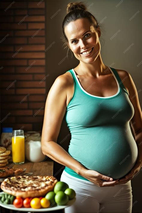 Premium Ai Image Ai Generated Illustration Pregnant Women With Heathy