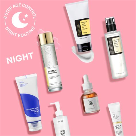 Get 8 Step Age Control Skincare Routine Night Delivered Weee Asian