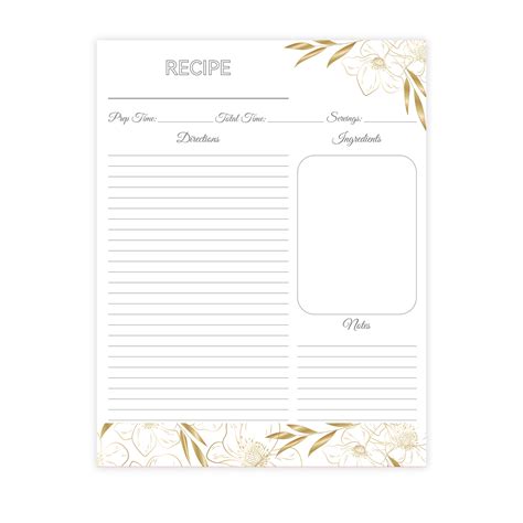 Lubudingjoy Premium Recipe Paper For 85 X 11 Recipe Binders