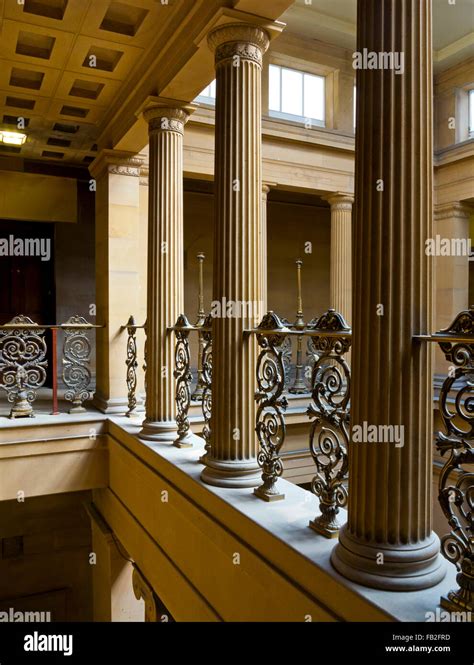 Hall Interior At Belsay Hall A 19th Century Country Mansion In