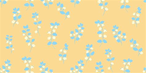 노란색 배경에 꽃 줄기와 푸른 잎이 있는 최소한의 완벽 한 벡터 패턴입니다 여름 패션 인쇄 문구류 및 디지털 프로젝트를 위한 현대적이고 대담한 디자인 0명에 대한 스톡 벡터