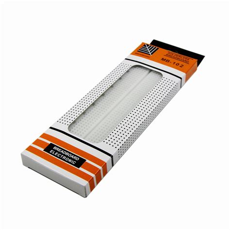 Mb 102 Breadboard 830 Tie Points Abs Plastic Solderless Prototyping Kunkune