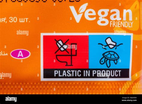 plastic in product symbols on vegan friendly pack of beauty formulas brightening vitamin c make