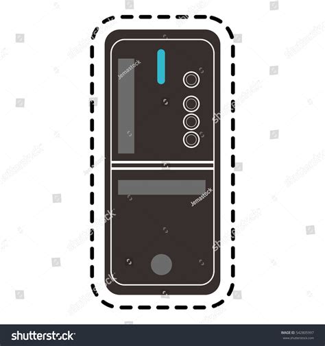 Isolated Cpu Device Design Stock Vector Royalty Free Shutterstock