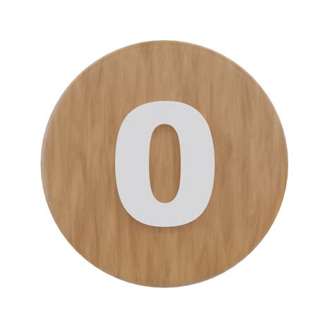 Number 0 On Shape Round 22281524 Png