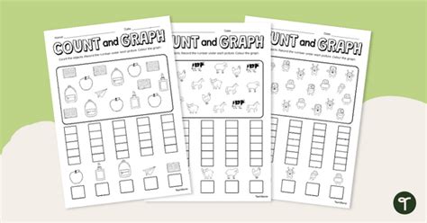Count And Graph Worksheet Pack Teach Starter