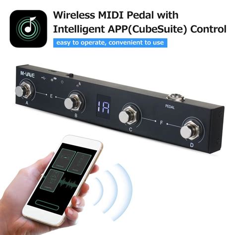 M Vave Wireless Midi Controller With 4 Foot Switches Domoshop Eu
