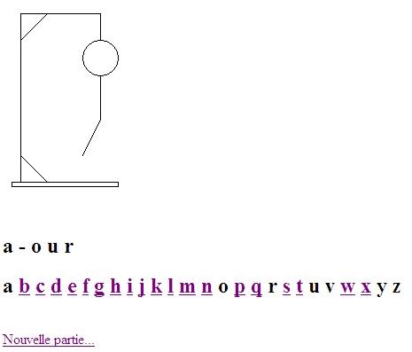 Résolu Le jeu du pendu en HTML et PHP par DJ 972 page 1