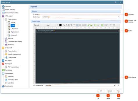 HTML Page Footer