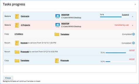The Task Progress Bar