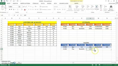 Plantilla De Control De Inventarios De Entradas Y Salidas En Excel Eroppa