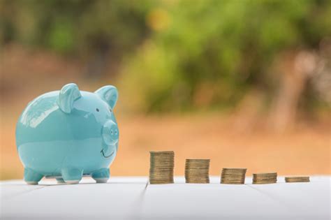 돼지와 동전나무 테이블에 저축 돈의 더미에 배치 비즈니스 재무 개념 개념에 대한 스톡 사진 및 기타 이미지 개념 경제 계산기 Istock