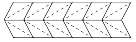 Folding Pattern Proposed For The Kresling Origami Insert Portion Of The Download Scientific