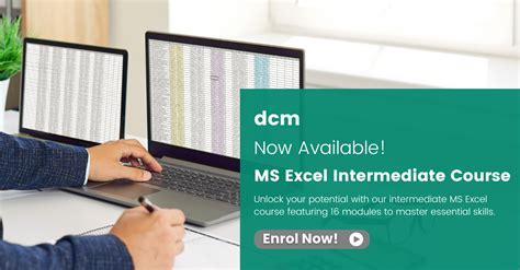 Ms Intermediate Excel Course Now Available