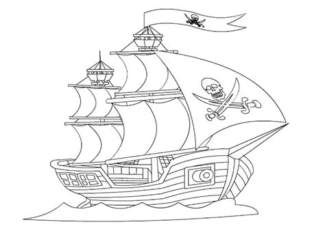 Раскраски Корабли для Мальчиков распечатать А4
