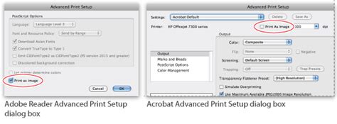 Can You Print The PDF Document As An Image At The Printer Like Acrobat