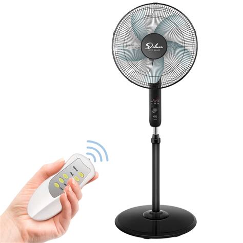 Pedestal Fan With Remote Control Mantraraj 16 Inch Dc Pedestal Fan