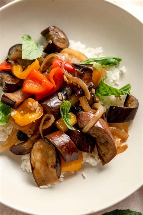Thai Basil Eggplant Running On Real Food