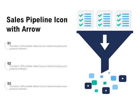 Sales Pipeline Icon With Arrow Presentation PowerPoint Diagrams PPT Sample Presentations